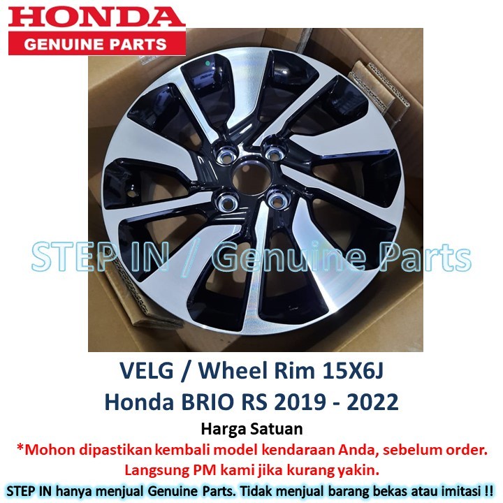 Jual Velg ORI Velk Honda All New BRIO RS 2019 2020 2021 2022 Baru Asli ...