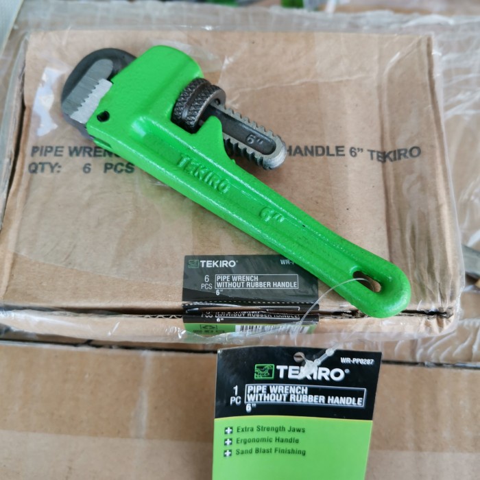 Jual Kunci pipa 6" TEKIRO kunci ledeng tang pipa pipe wrench 6 inch ...