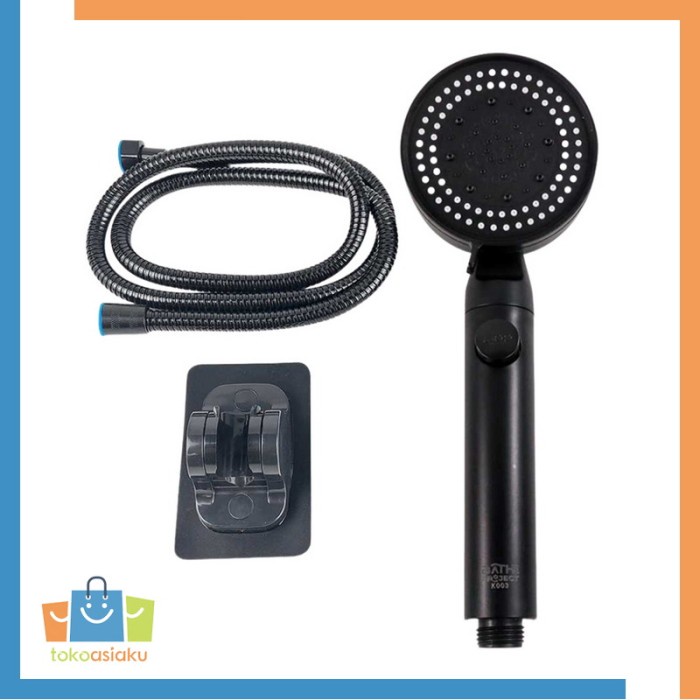 Jual Paket Lengkap Shower Mandi Dengan Tombol Start Stop Selang + Holder | Shopee Indonesia