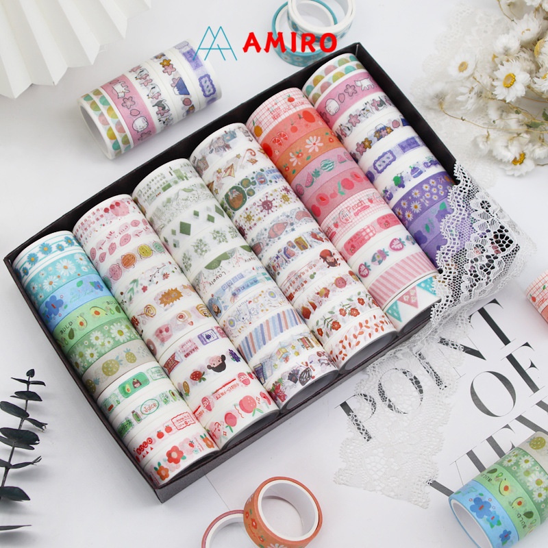 Jual (1slot) Washi Tape Selotip Isolasi Kertas / Washi Masking Tape ...