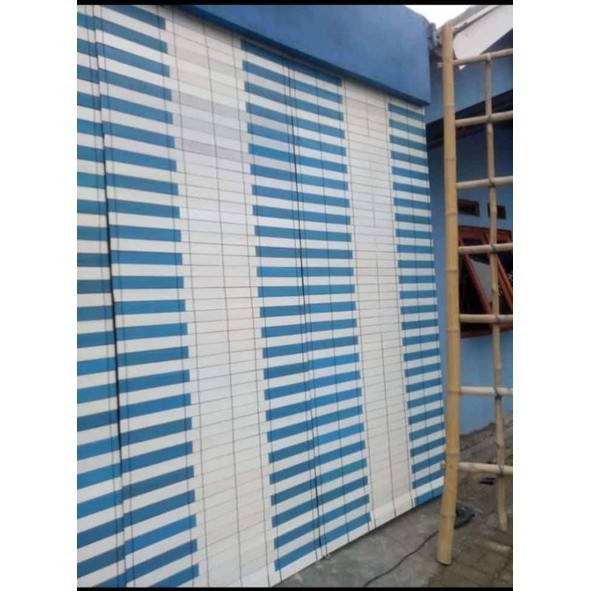 Jual Kerai gulung outdoor tirai bambu krei bahan kayu pvc waterproof Model SESUAI PESANAN Bonus ...