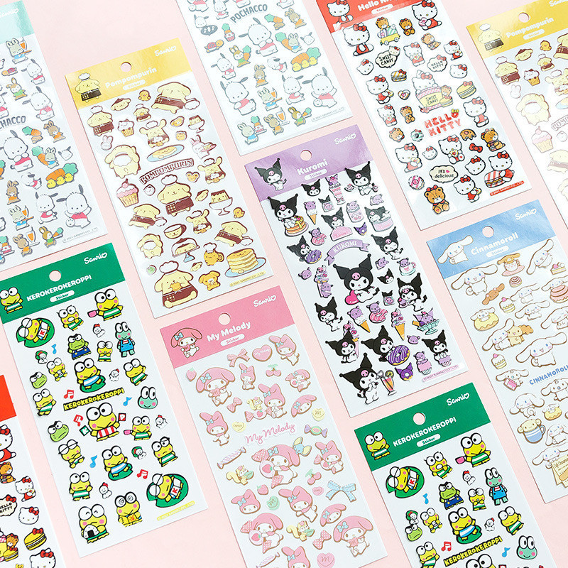 Jual Sticker Stiker Sanrio DIY Cinnamoroll Melody Kuromi Pompompurin ...