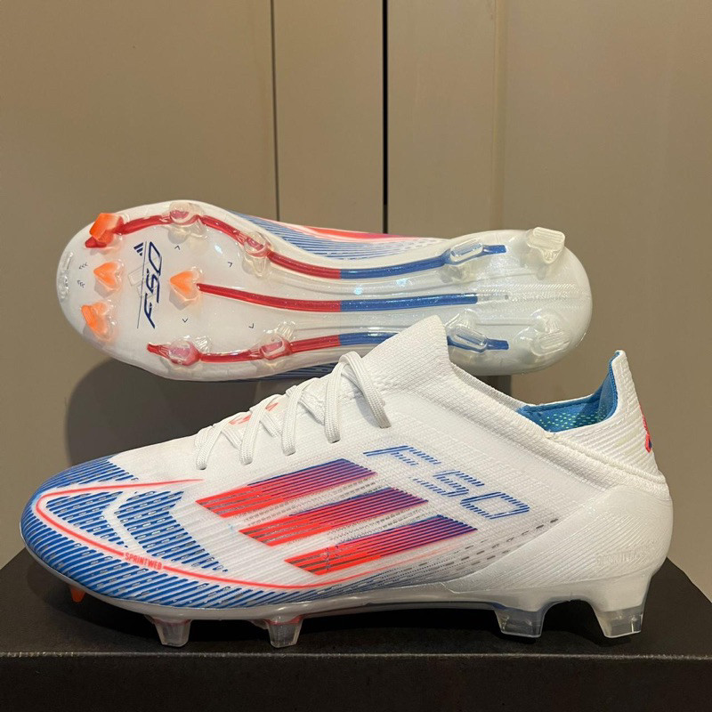 Jual DISKON SEPATU BOLA Adidas Adizero F50 White Blast Blue Red X ...
