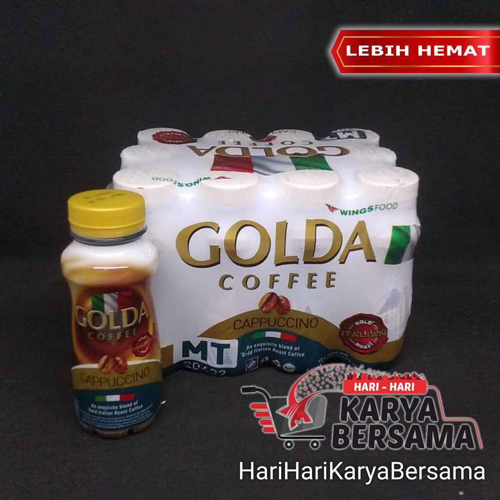 Jual MINUMAN KOPI GOLDA COFFEE CAPPUCINO BOTOL PACK 12'S X 200ML ...