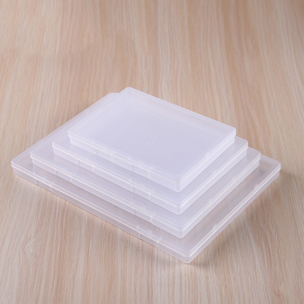 Jual Container Case Rectangular Plastic Clear Storage Box Flat ...