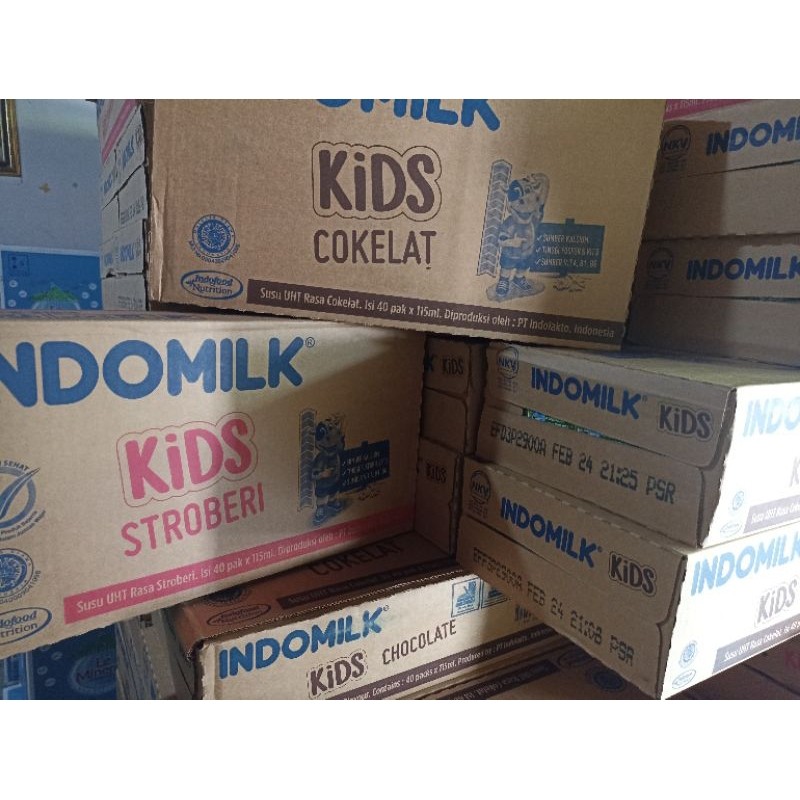 Jual Indomilk Kids Cokelat UHT 115 ml x 6 | Shopee Indonesia