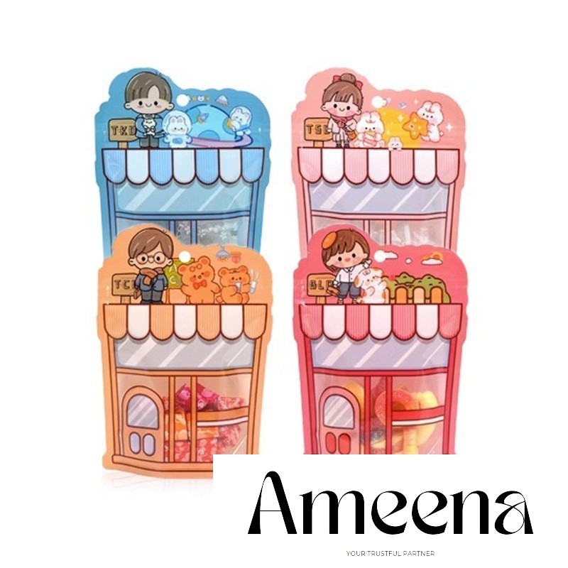 Jual Satuan- Plastik Ziplock pembungkus cookies kue snack motif lucu ...