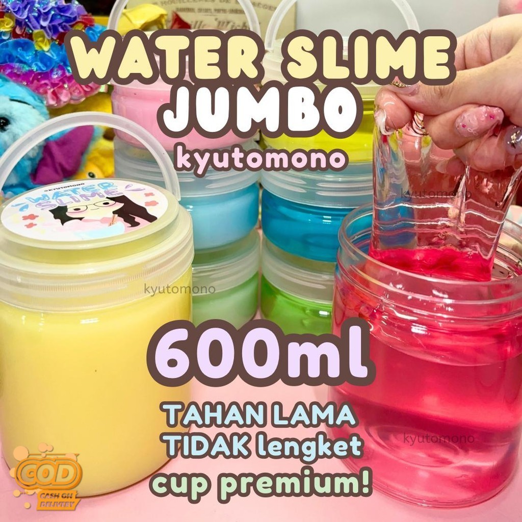 Jual Ready Stok // KYUTOSLIME Water Slime JUMBO 600ml Barrel o Slime ...