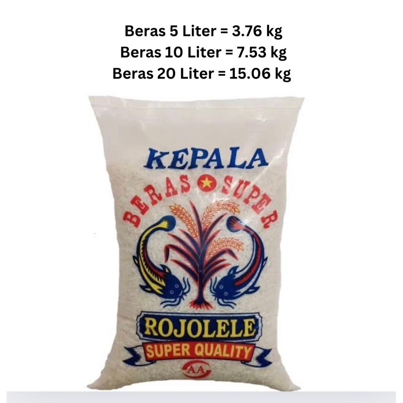 Jual Beras Rojolele 5 Kg 5 Liter 10 Kg 10 Liter 20 Kg 20 Liter 25 Liter Kualitas Medium dan ...