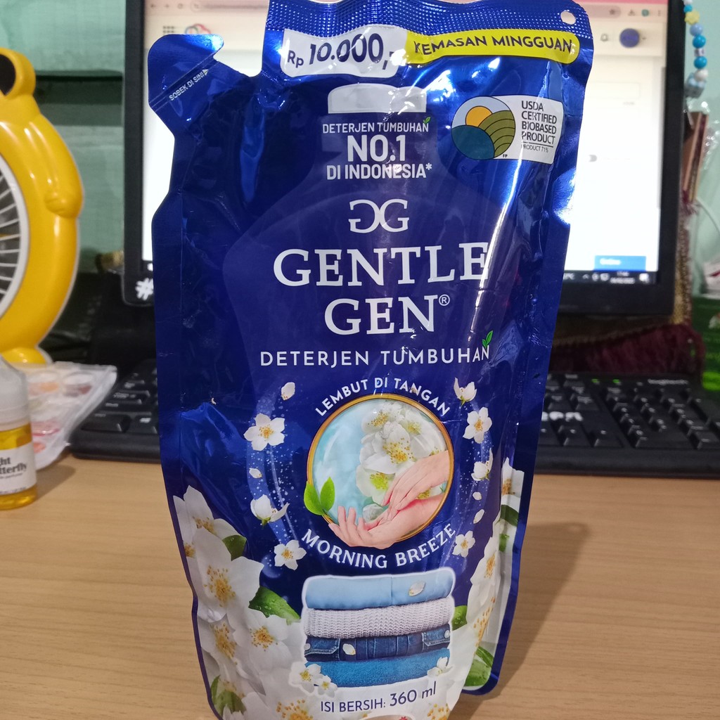 Jual Deterjen Gentle Gen Biru Morning Breeze Pouch / GENTEL GEN REFIL ...