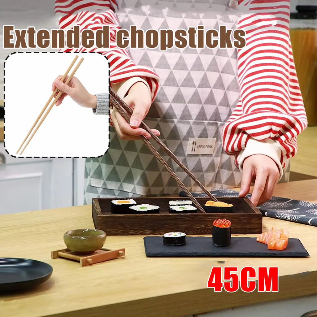 Jual 1Pair sumpit masak sumpit kayu panjang 45cm sumpit kayu premium ...