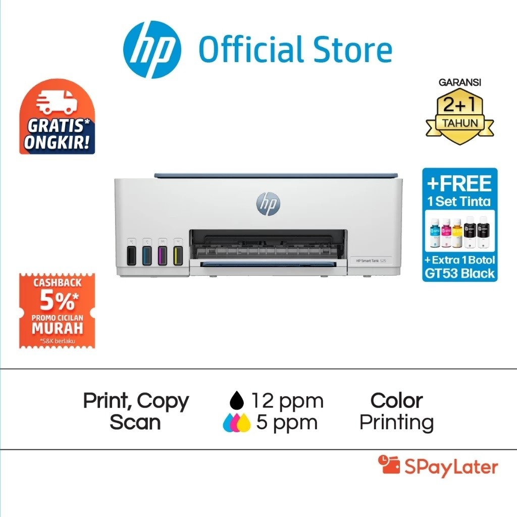 Jual HP Smart Tank Printer 520 All in One A4 | Shopee Indonesia