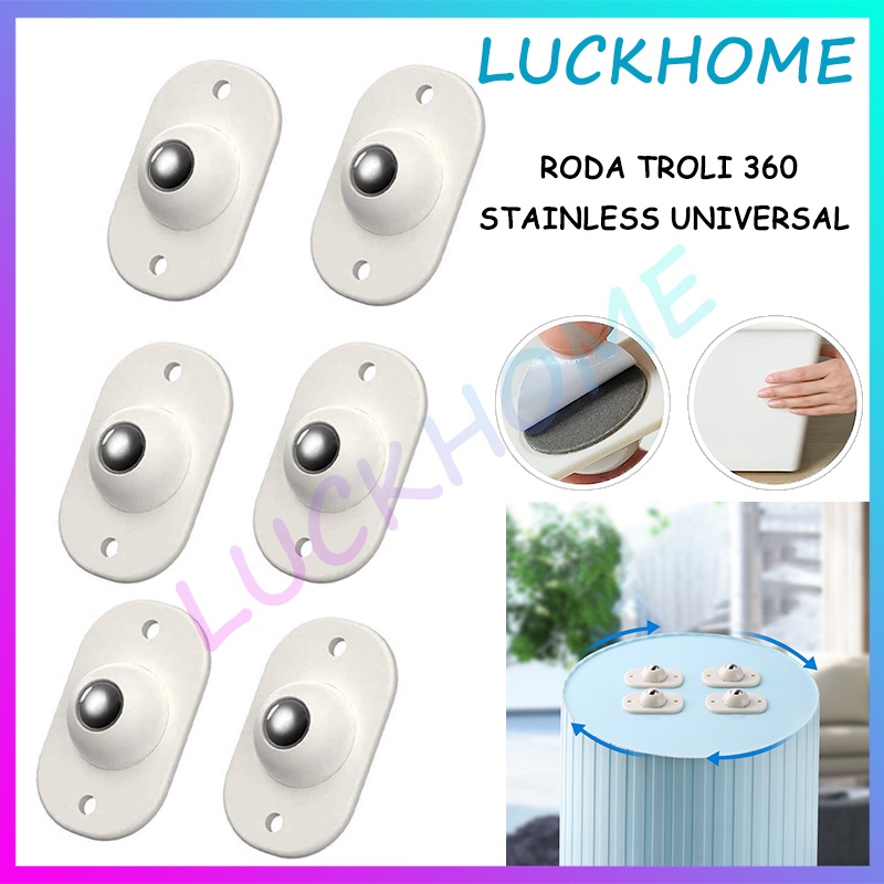 Jual RODA TEMPEL MINI SERBAGUNA RODA TROLI 360 STAINLESS UNIVERSAL RODA ...