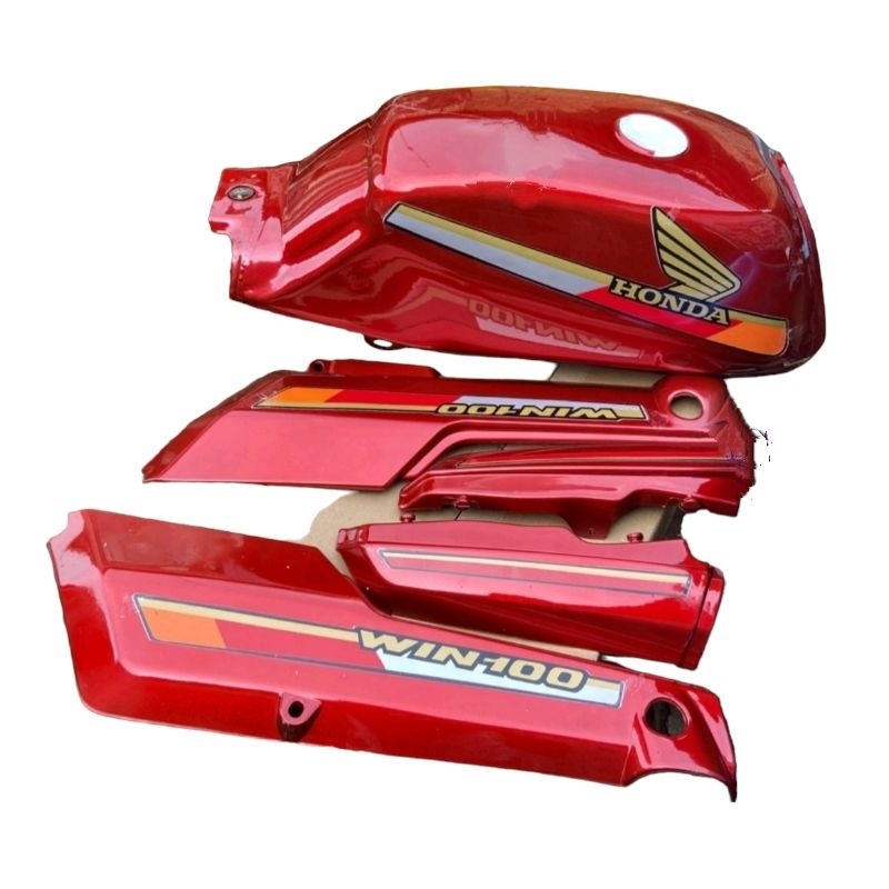Jual Tangki honda win 100 set cover body striping-Tangki dan bok aki ...