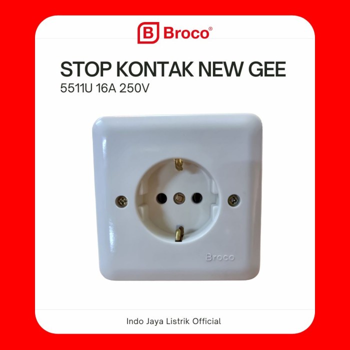 Jual STOP KONTAK BROCO IB STOP KONTAK INBOW BROCO NEW GEE UREA 5511U | Shopee Indonesia