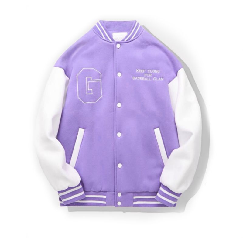 Jual Jaket Baseball Big Size S - 6XL KEEP YOUNG BASEBALL CLAN Jaket ...
