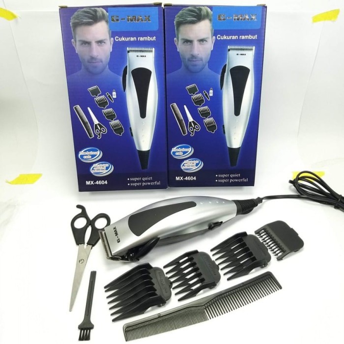 Jual Alat Cukur Rambut Set Gmax Mesin Potong Rambut Hairclipper Tajam ...