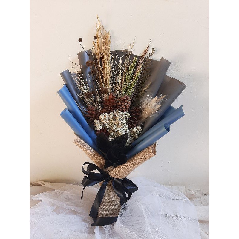 Jual buket wisuda hand buket buket lamaran dried flower edel buket ...