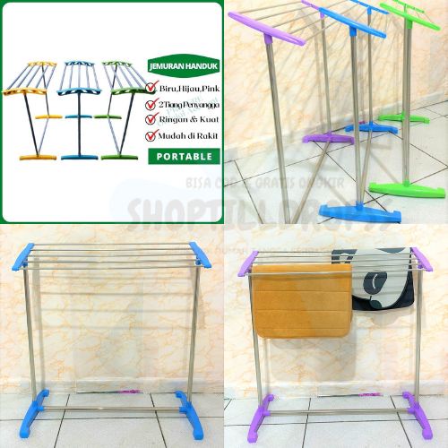 Jual SUNNY PIPA 5 / JEMURAN HANDUK PORTABLE / TEMPAT JEMURAN HANDUK ...