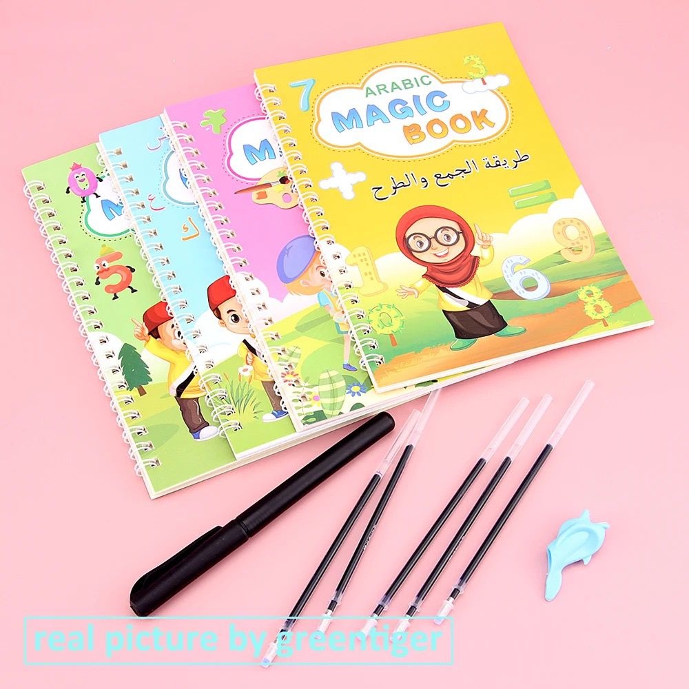 Jual A - buku belajar menulis ajaib Sank Magic Book 4 Buku / Set Magic ...