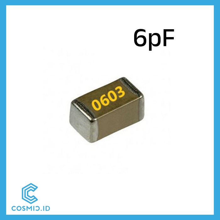 Jual Capacitor 6pF 6 pF 0603 Kapasitor picoFarad SMD | Shopee Indonesia