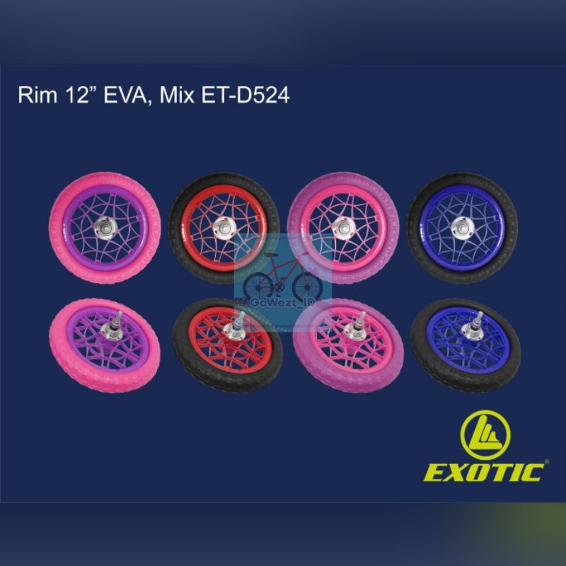Jual Ban Sepeda Anak Roda Mati Sepasang Ukuran 12 Tire Wheel 12 1/2* 2 ...