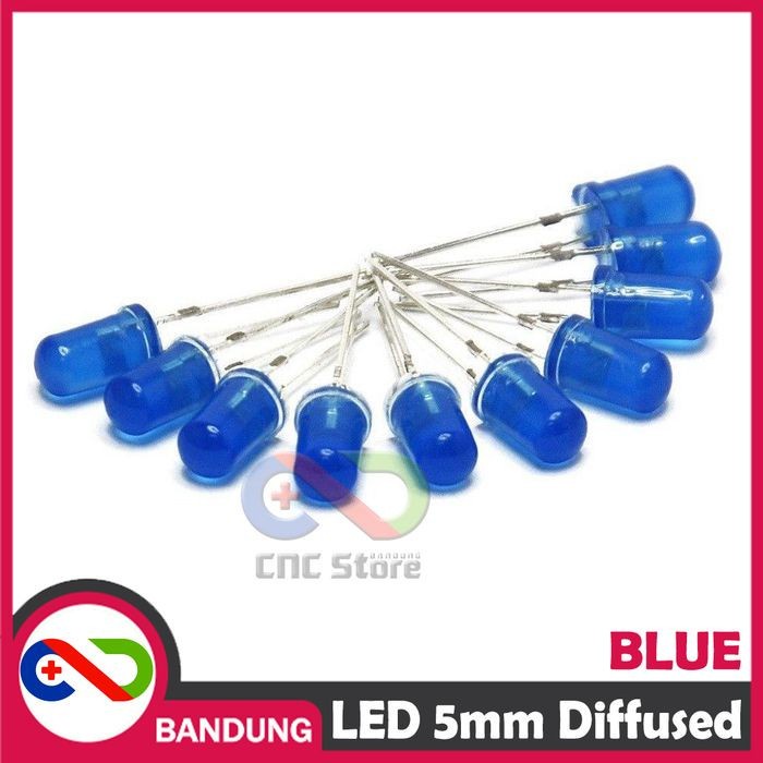 Jual 10PCS LED 5MM SUPER BRIGHT BLUE BIRU DIFFUSED | Shopee Indonesia