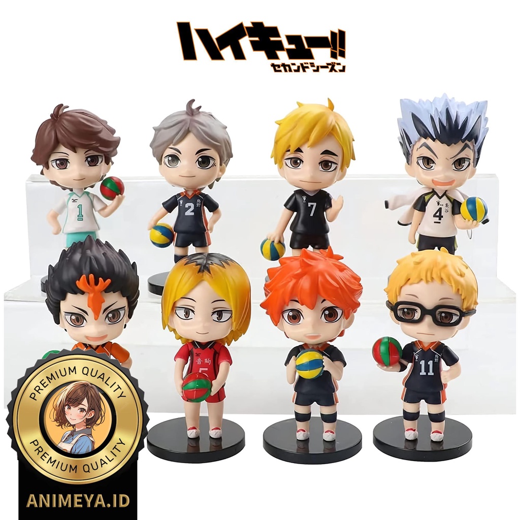 Jual ACTION FIGURE HAIKYUU CHIBI SATU SET 8PC HINATA SHOYO KOLEKSI ...