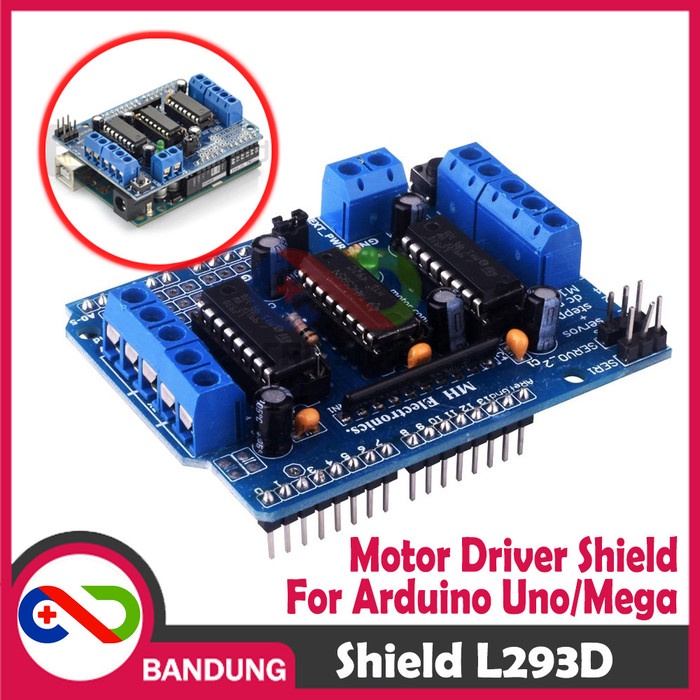 Jual L293 L293D MOTOR DRIVER SHIELD FOR ARDUINO MEGA UNO NANO | Shopee Indonesia