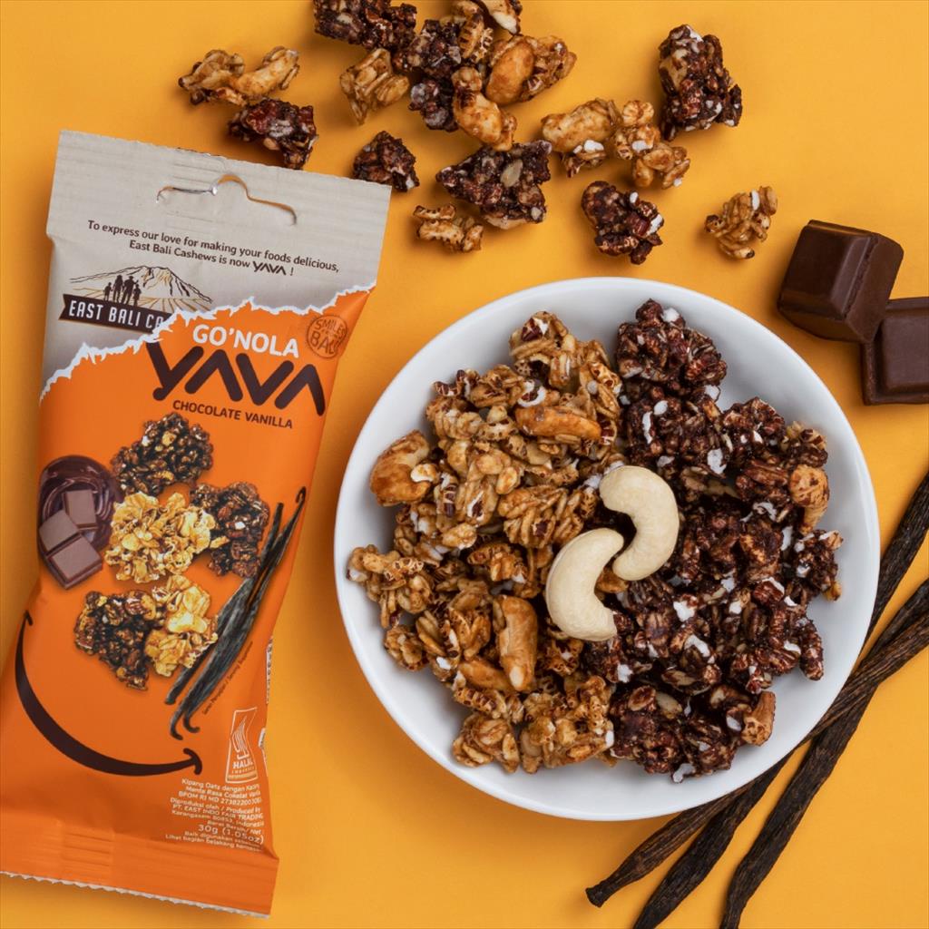 Jual YAVA Go Nola Mini Granola Go'Nola Chocolate Vanilla 30g | Shopee ...
