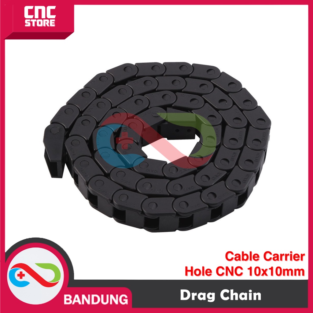 Jual DRAG CHAIN / CABLE CARRIER HOLE CNC 10 X 10 MM / 10X10 | Shopee ...