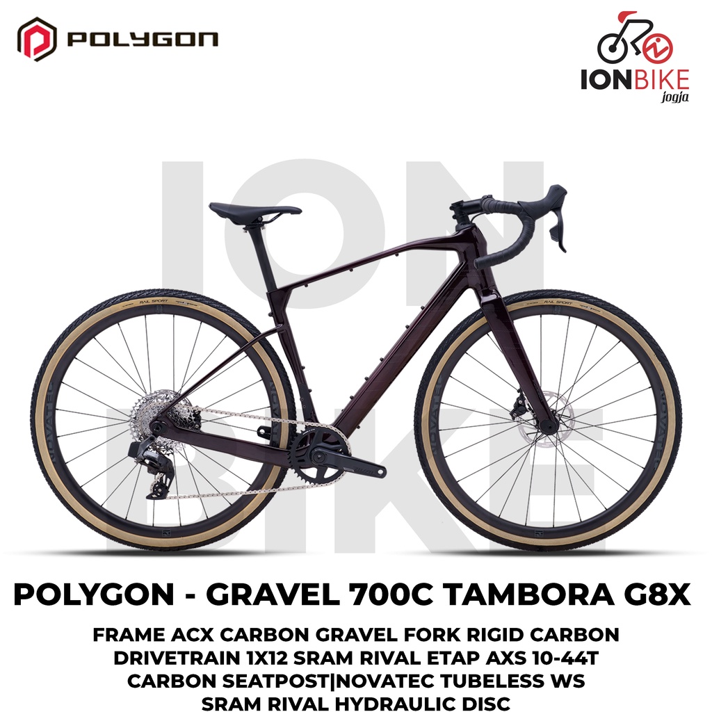 Jual Sepeda Gravel 700c Polygon Tambora G8X 700 Roadbike Road Bike Bend Helios Strattos Path ...
