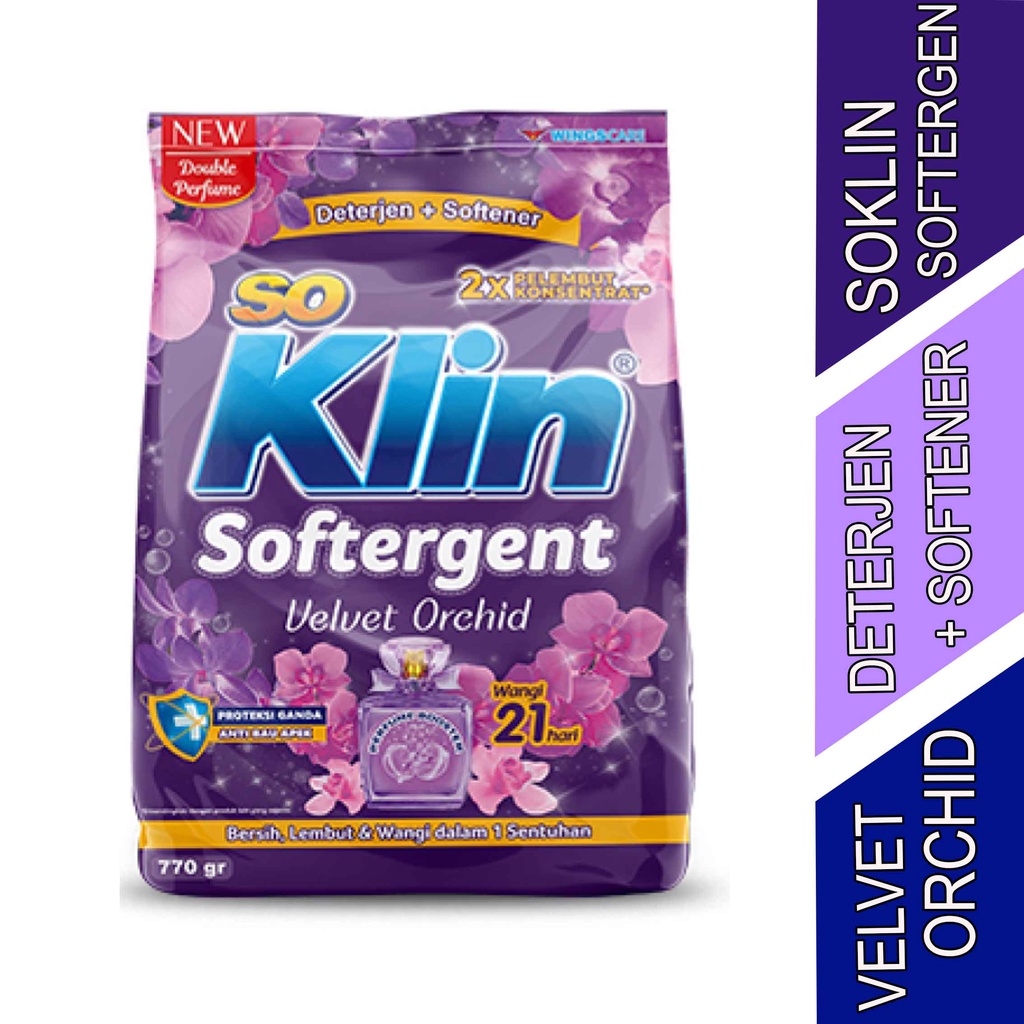 Jual Deterjen Bubuk - So Klin - Deterjen + Softergen - Velvet Orchild ...
