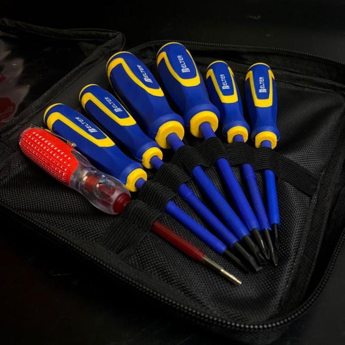 Jual OBENG LISTRIK SET 7 PCS BELTER OBENG MIN PLUS TEST PEN TESPEN ...
