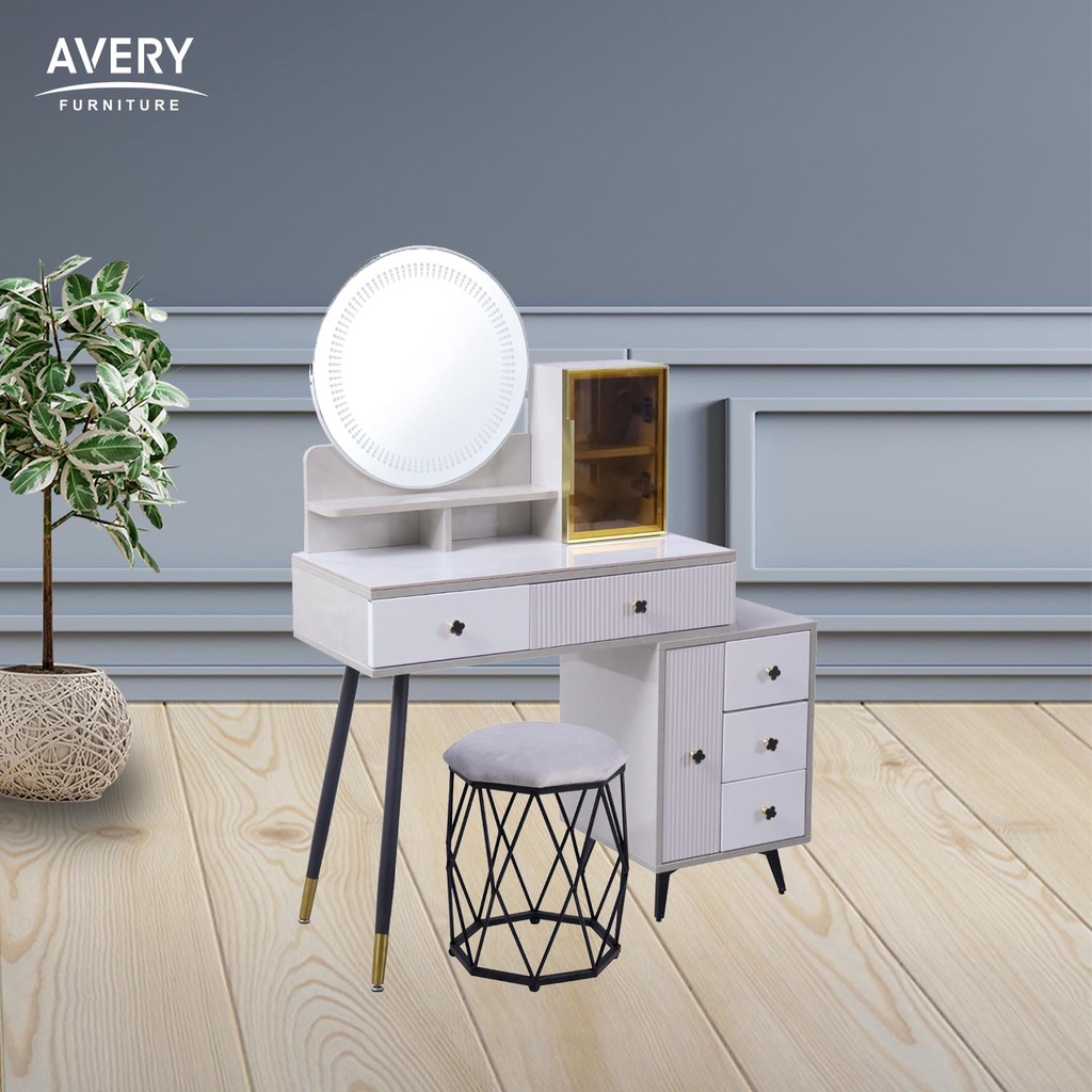 Jual Avery - Meja Rias Set Kursi / Meja Rias LED / Meja Rias | Shopee ...
