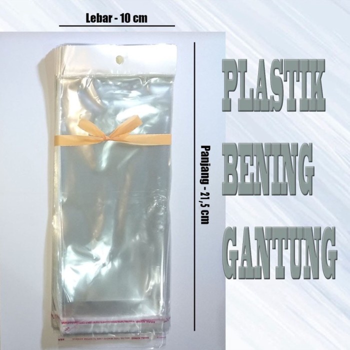 Jual PLASTIK BENING 10 X 21.5 CM PLASTIK GANTUNG | Shopee Indonesia