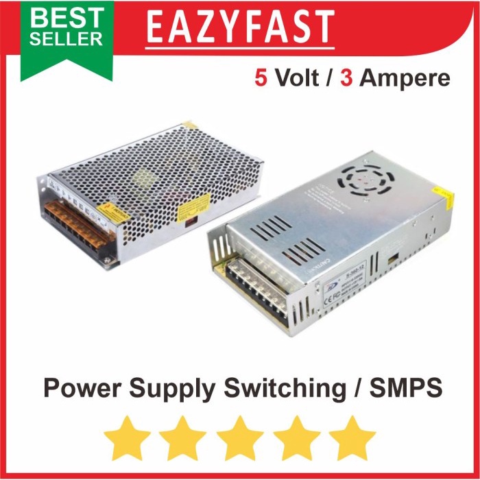 Jual Power Supply PSU Jaring 5V 5 V 3A Adaptor Trafo Switching SMPS LED | Shopee Indonesia