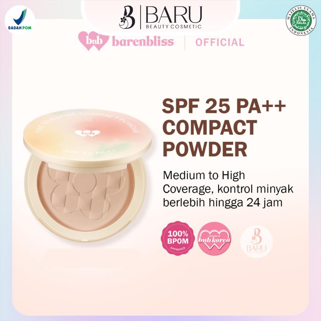 Jual Barenbliss Korean Bloomatte Fine to Refine Compact Powder | Bedak ...