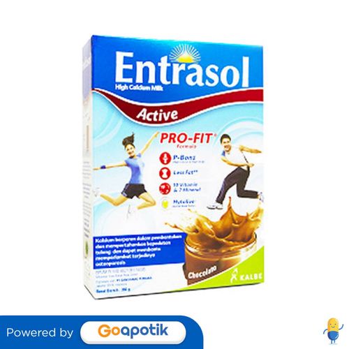 Jual Entrasol Active Susu Rasa Coklat Box 360 Gram | Shopee Indonesia