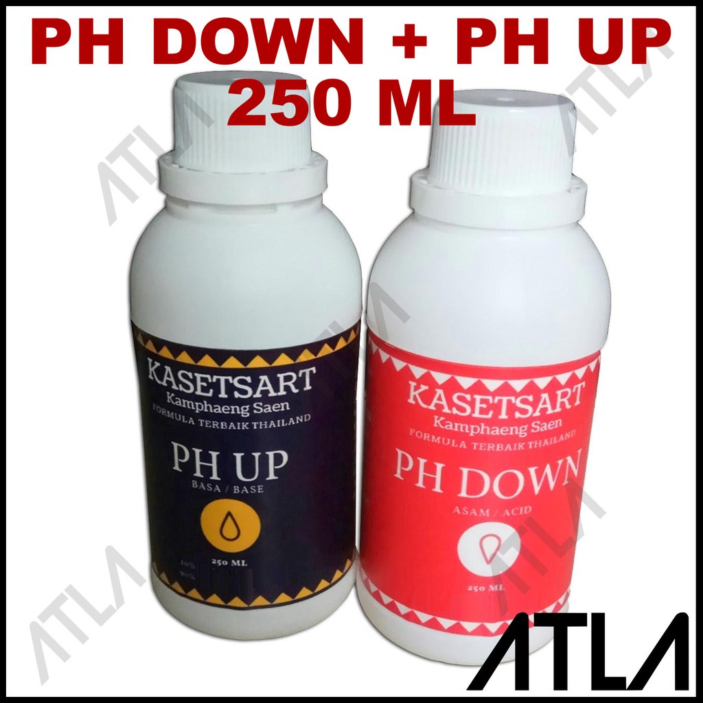 Jual Paket pH Up Down 250 ml Menetralkan pH Nutrisi Air Hidroponik FH003+4 | Shopee Indonesia