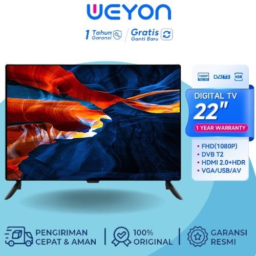 Jual HARGA SALE!! TV DIGITAL LED 22 inch Lengkap Port Input USB HDMI ...