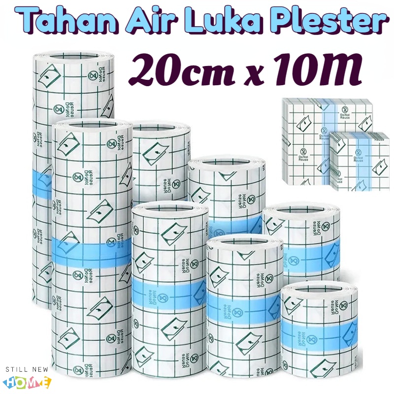 Jual 10M Tranparent Film Dressing Roll / Plester Anti air Transaparan / Tahan Air Luka Plester ...