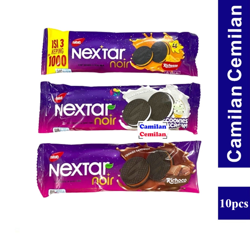 Jual Nabati Nextar Noir Richoco Cookies Renceng isi 10 pcs x 28 gr ...