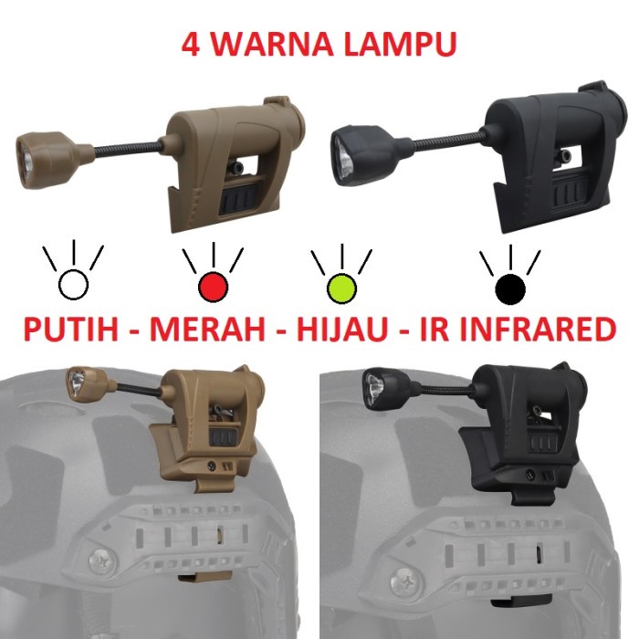 Jual Princeton Tec Reps - MPLS Charge Pro Helmet Light Flashlight ...