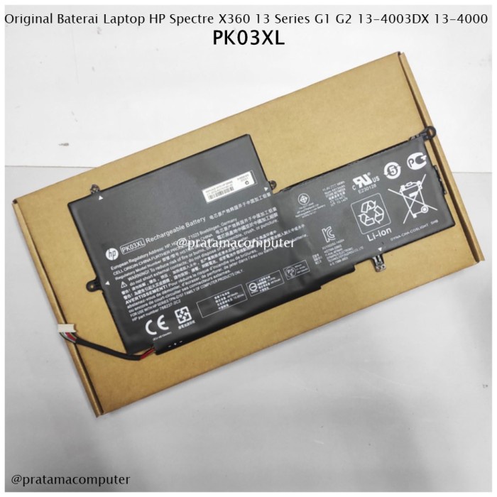 Jual Original Baterai Laptop HP Spectre X360 13-4000 Series 789116-005 ...