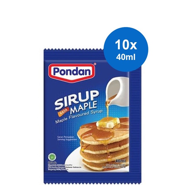 Jual Pondan Sirup Maple 40 mL x 10 | Shopee Indonesia