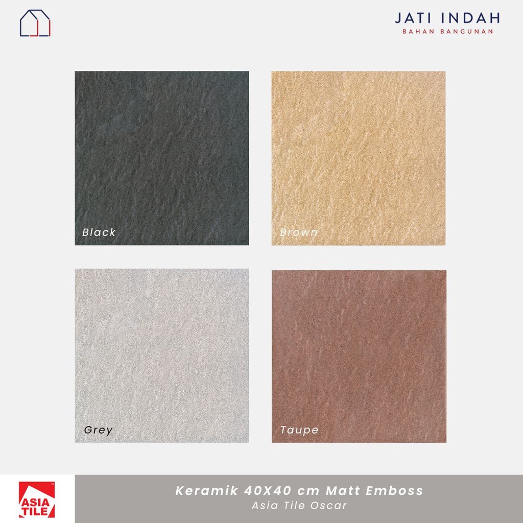 Jual Keramik Kasar 40x40 cm Asia Tile Oscar | Untuk Teras Kamar Mandi ...