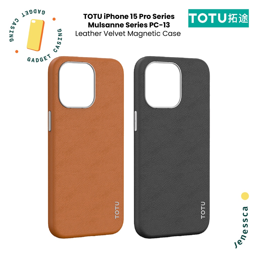 Jual TOTU Leather Case iPhone 15/Plus/15 Pro/Max Leather Magnetic Case ...