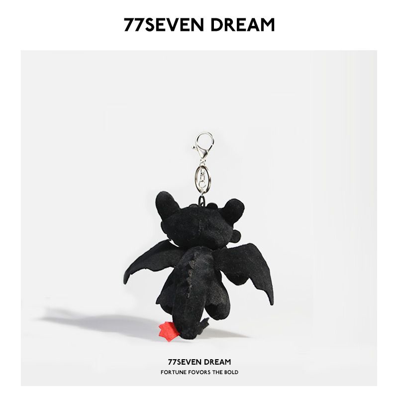 Jual Toothless Plush Little Flying Dragon Black School Bag Pendant ...