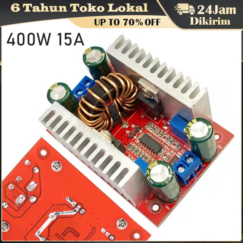 Jual Modul DC-DC Step-Up 15A 400W CC-CV Boost Converter | Shopee Indonesia
